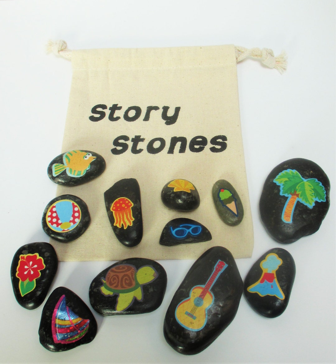 Island Adventure Story Stones, Imagination Builder, Teacher Gift, Story ...