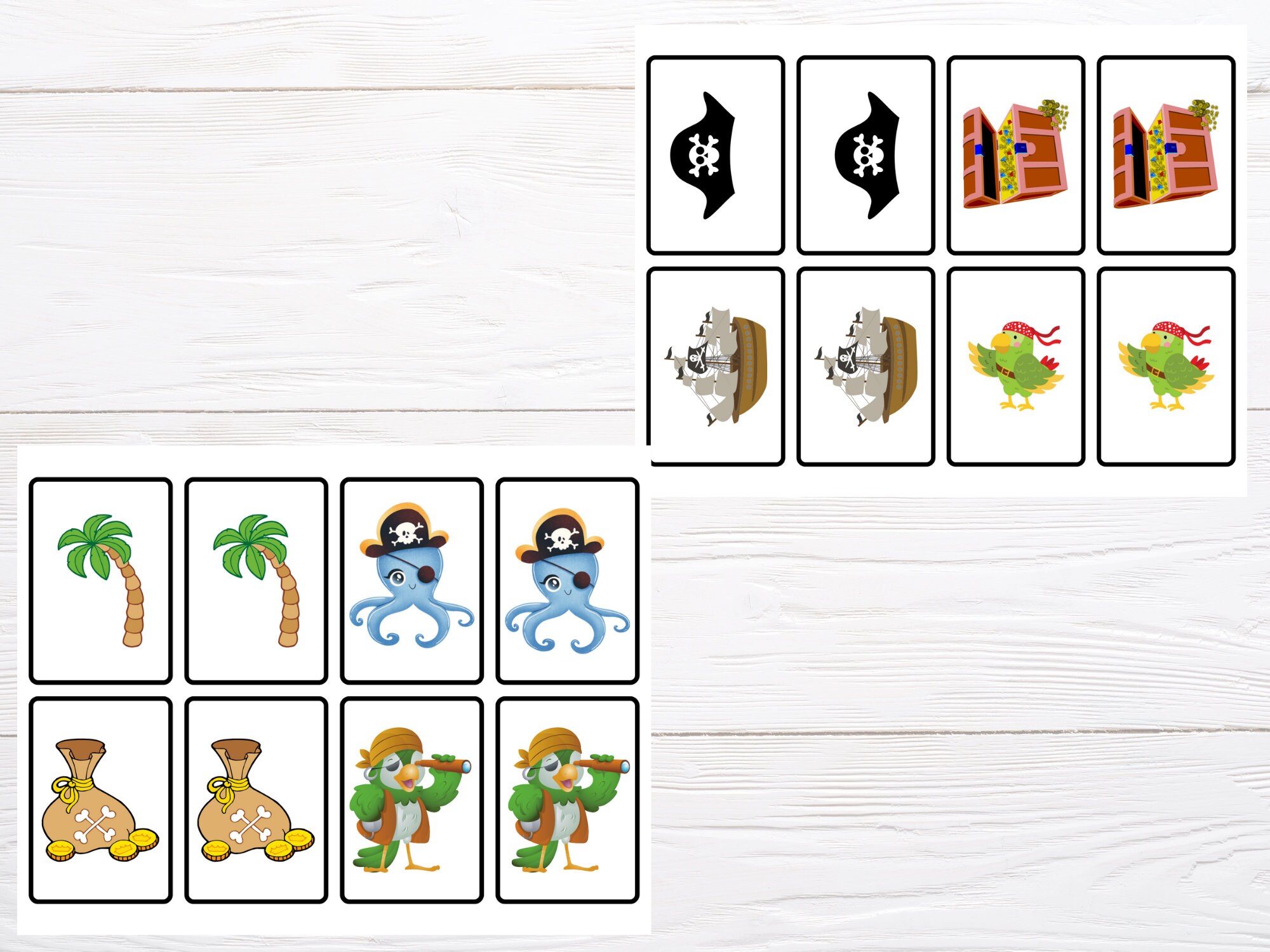 Pirate Memory Game Printable Memory Game Pirate Game - Etsy Canada