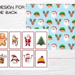 Christmas Memory Game, Holiday Game, Printable Game - Etsy