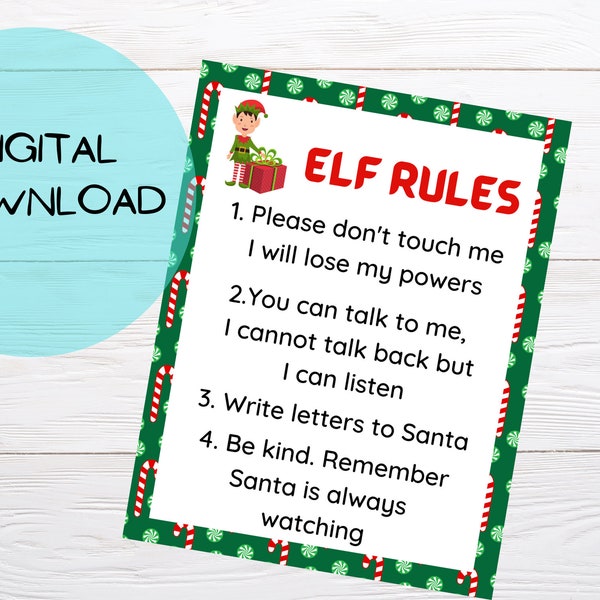 Christmas Rules - Etsy