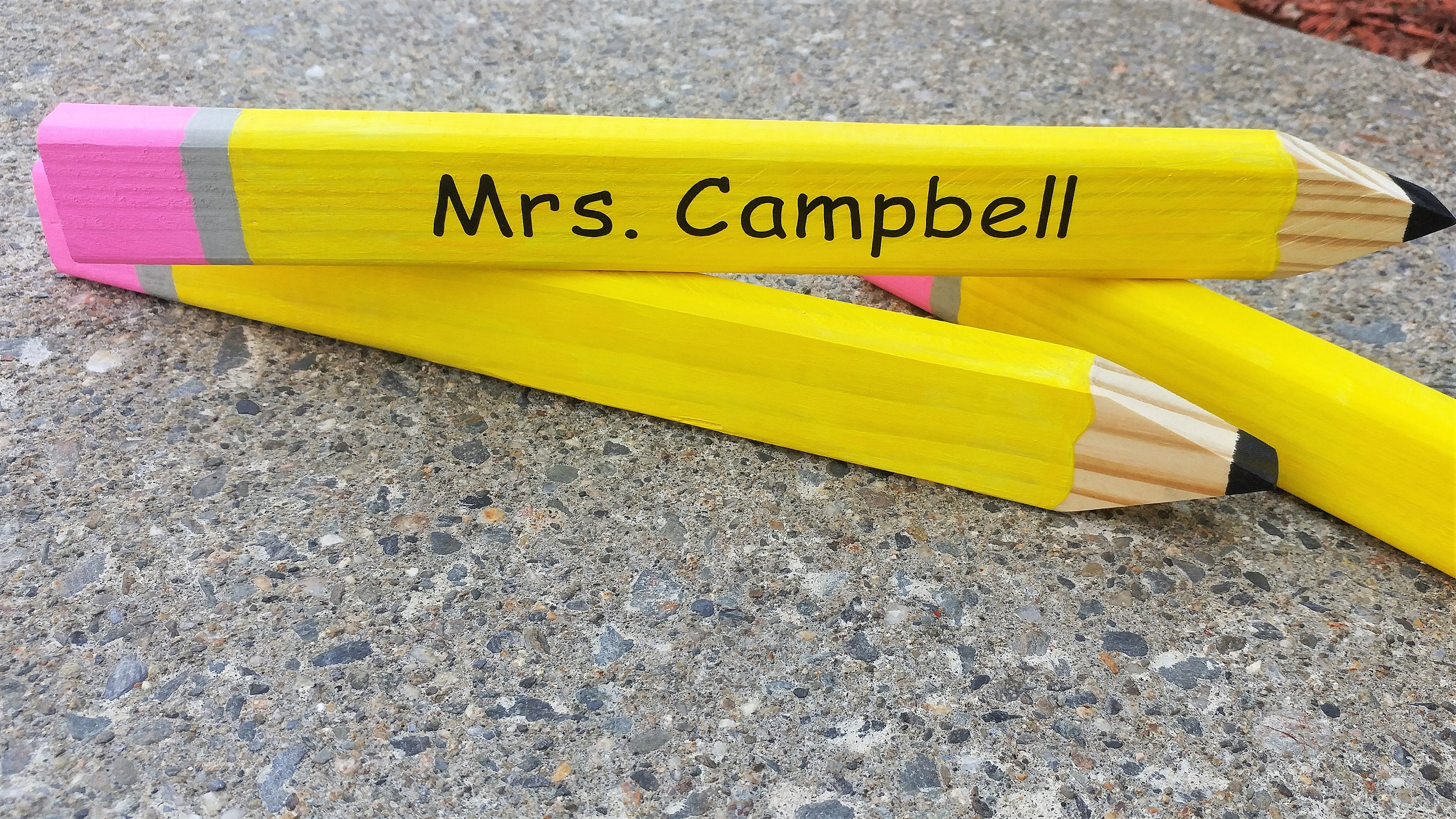 Teacher Name Pencil, Teacher Gift, Personalized Teacher Sign, End of ...