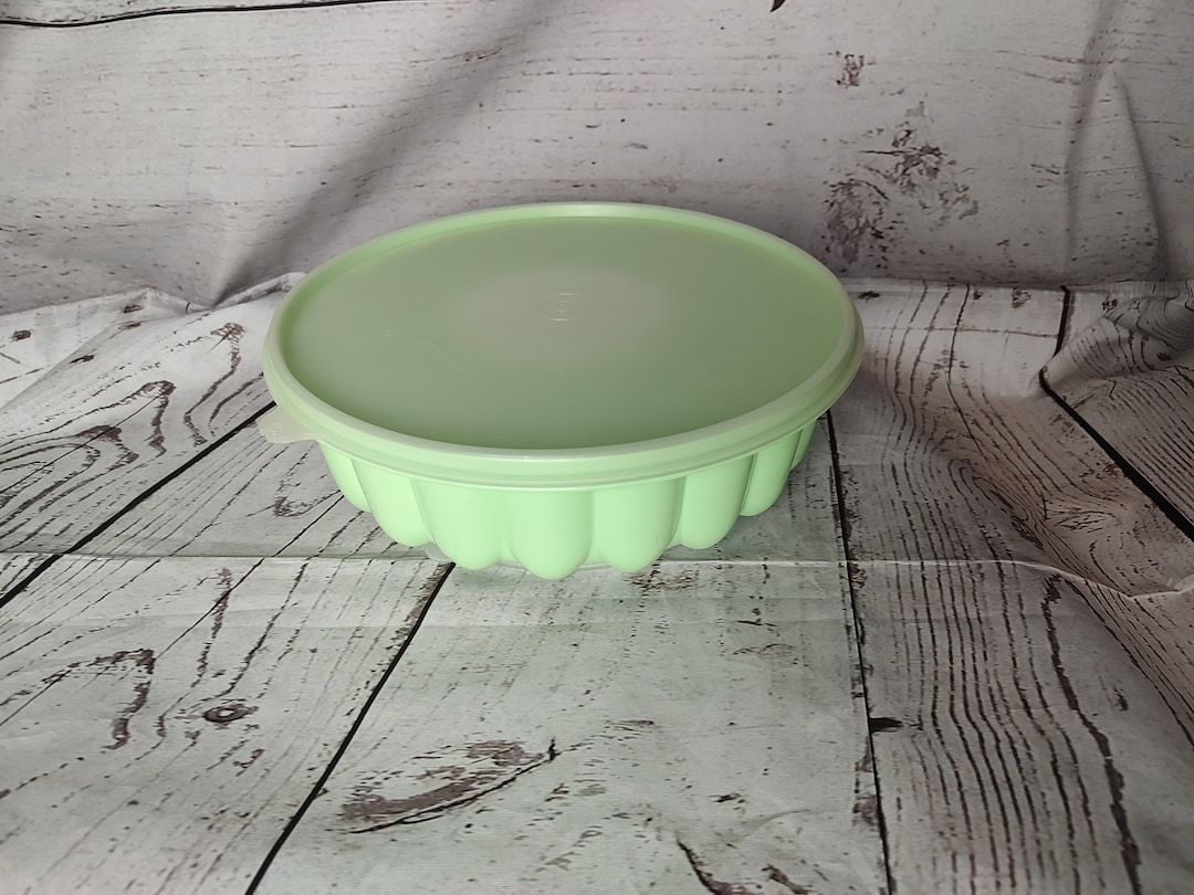 Vintage Tupperware Mint Green Jello Gelatin Ice Mold 3PC 1201-1, 1202-2 ...