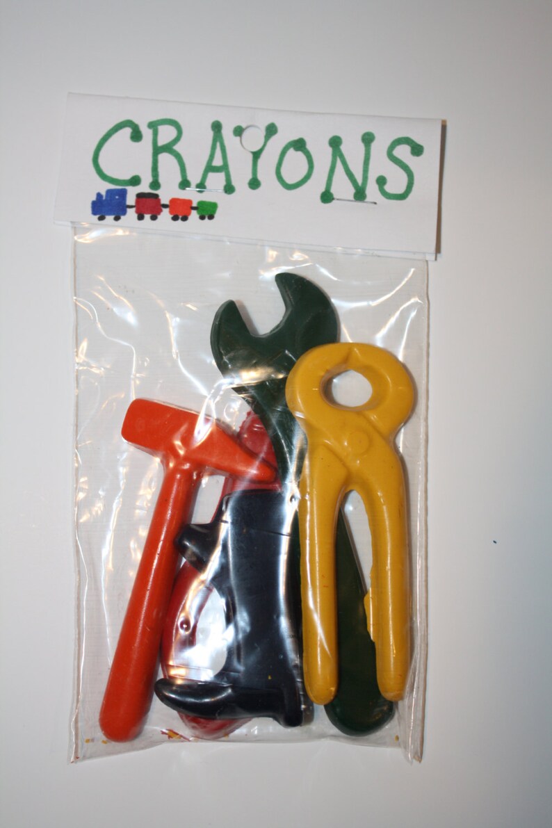 Tool Crayons, Construction Party, Party Favors, Goody Bags - Etsy