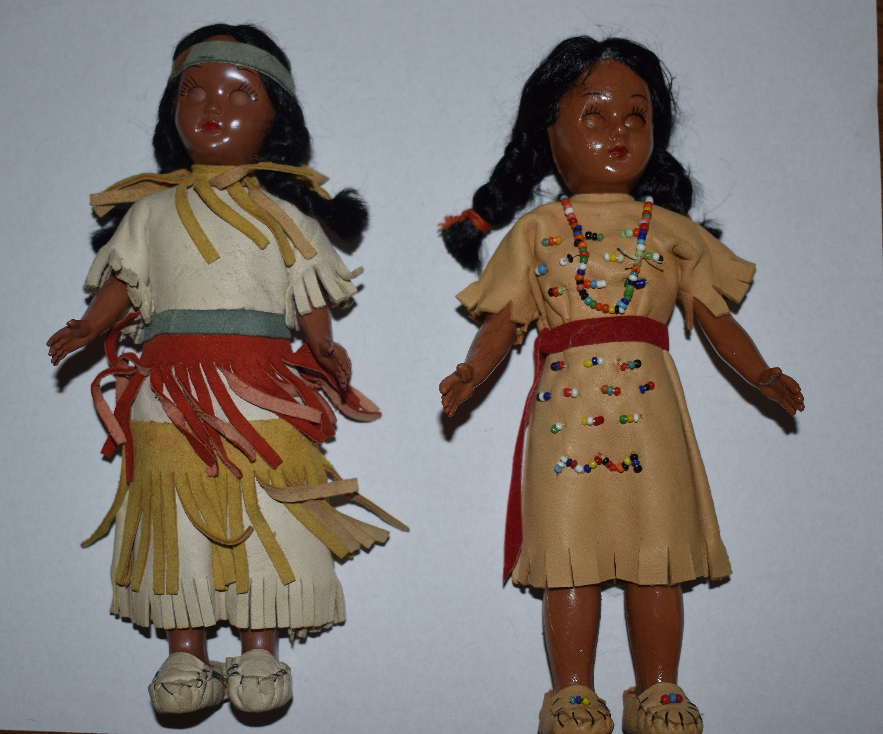 Set of 2 Vintage NATIVE American DOLLS FREE Shipping - Etsy España