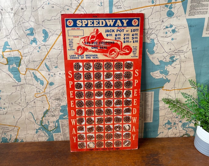 Rare Gas and Oil Speedster Speedway Jackpot Cardboard Sign - Etsy