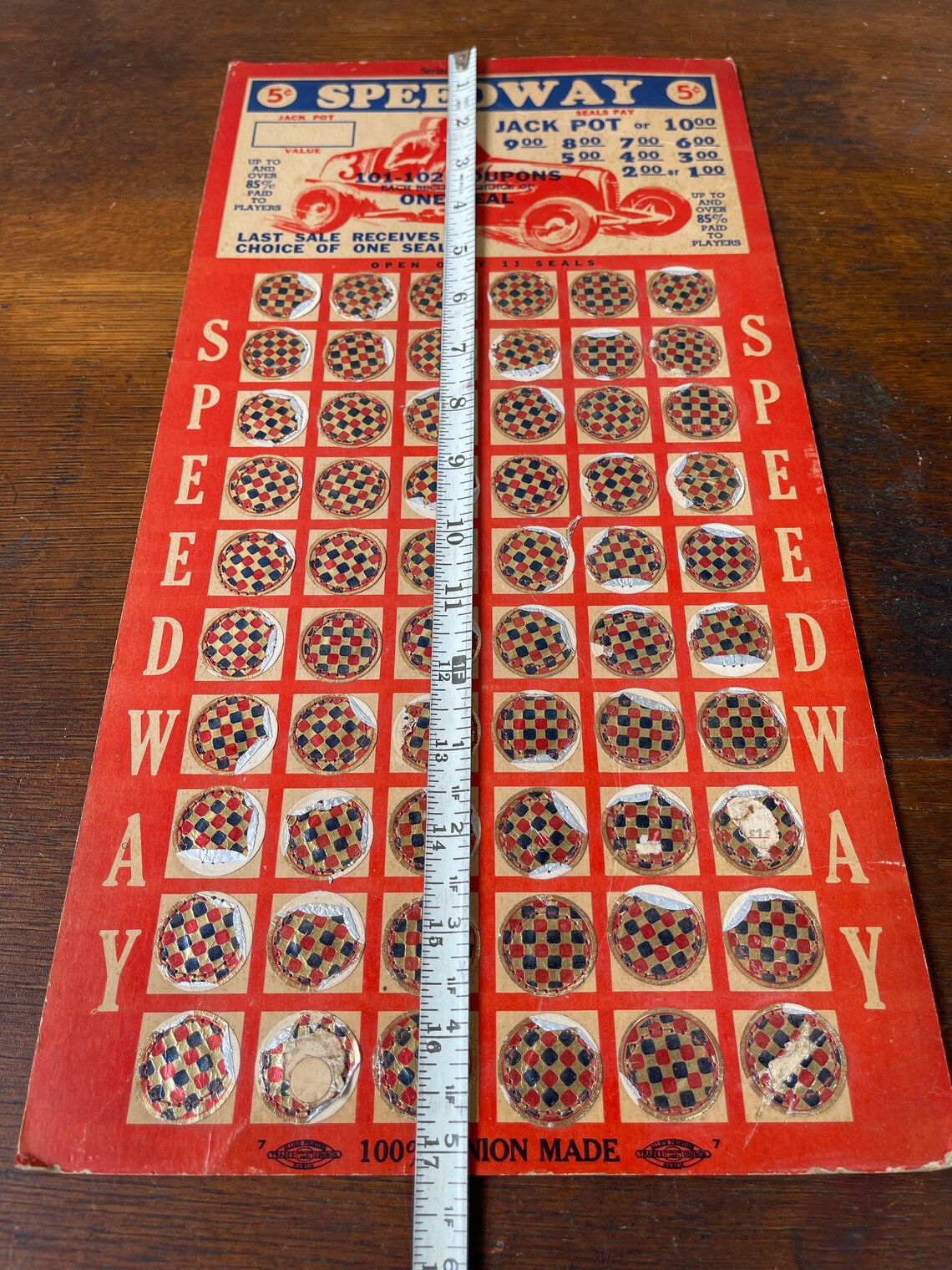 Rare Gas and Oil Speedster Speedway Jackpot Cardboard Sign | Etsy