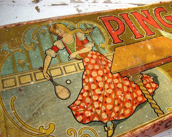 1900 Original Ping Pong- Antique Ping Pong - Table Tennis - Game Room ...