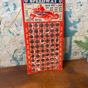 Rare Gas and Oil Speedster Speedway Jackpot Cardboard Sign | Etsy