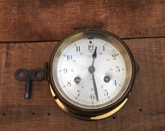 Original Salem Ships Bell Clock With Key Works! - Etsy
