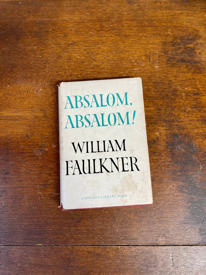 Absolom Absolom by William Faulkner HC W/dj Modern Library - Etsy