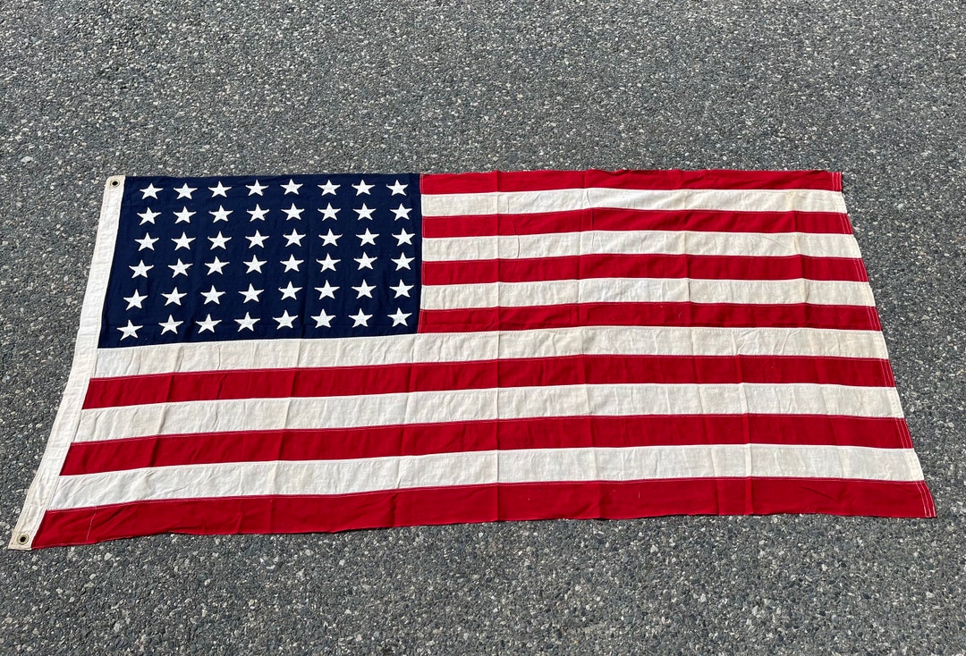 Vintage 48 Star American Flag Defiance L Ww2 Era Flag - Etsy