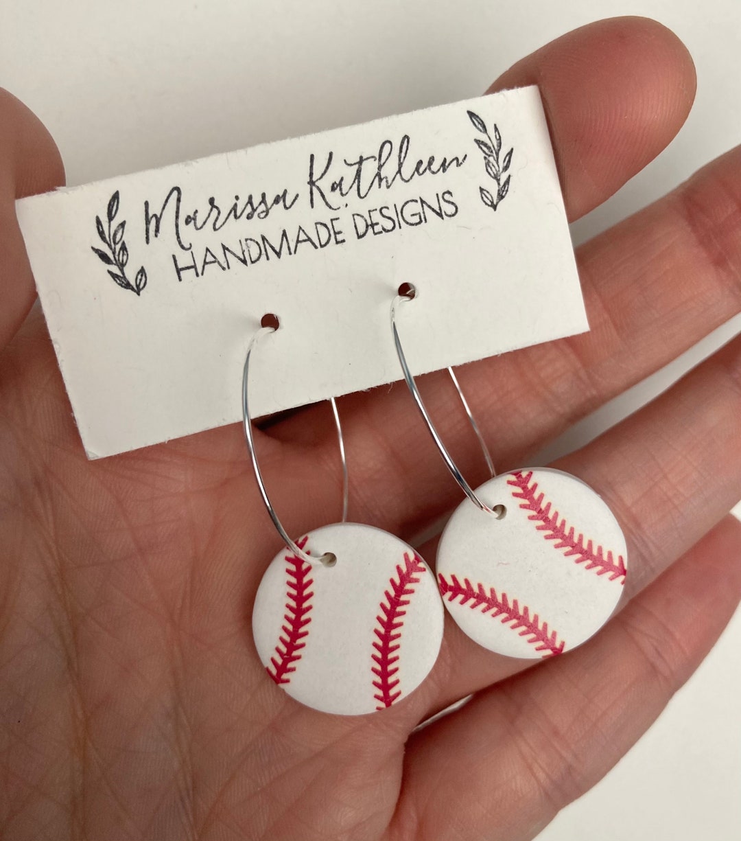 Clay Baseball Earrings Baseball Dangle Earrings Clay Sports Earring ...