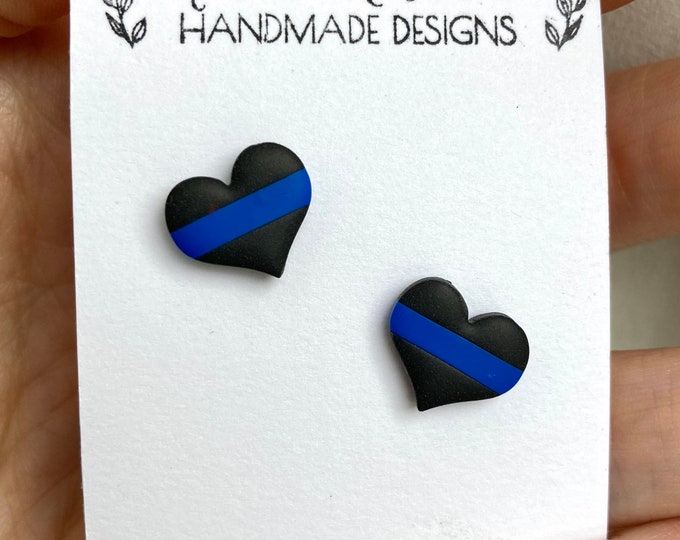 Thin Blue Line Earrings Thin Blue Line Gifts Police Officer Gift Police ...