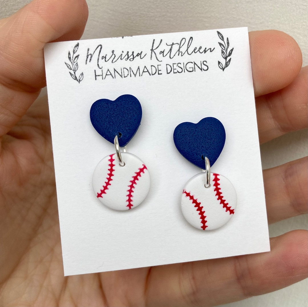 Baseball Earrings Clay Earrings for Baseball Clay Earrings Cleveland ...