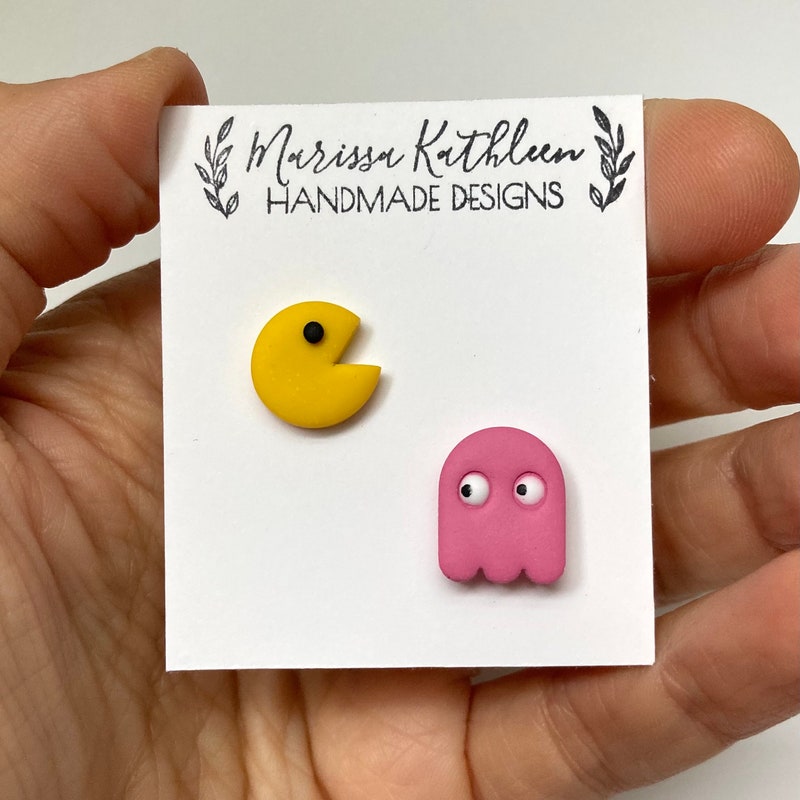 Wooden Pac Man Ghost Etsy