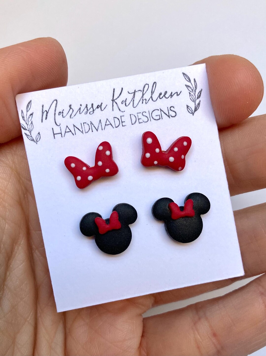 Mickey Earrings Mouse Earrings Clay Mouse Earrings Florida Earrings ...