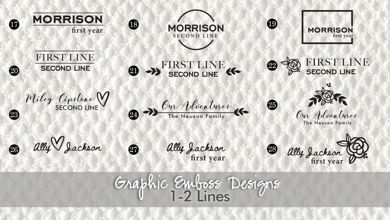 Custom Vinyl Embossing Add-on - Etsy