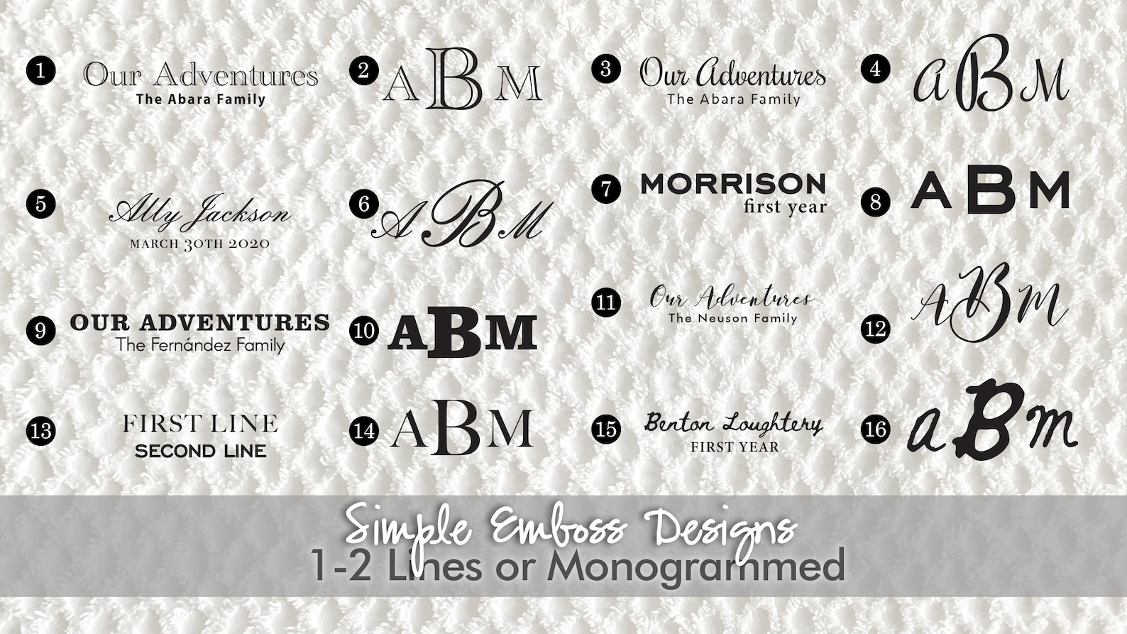 Custom Vinyl Embossing Add-on - Etsy