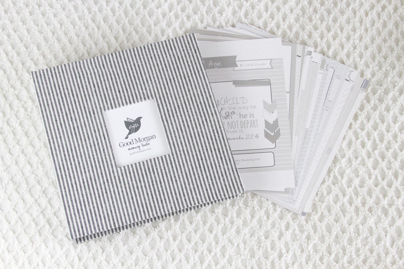 School Year Memory Book 3 Ring Fabric Cover Binder Dark | Etsy