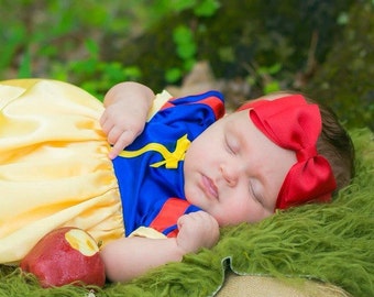 Snow White Red Bow Headband. Baby Headband. Newborn Headband. - Etsy