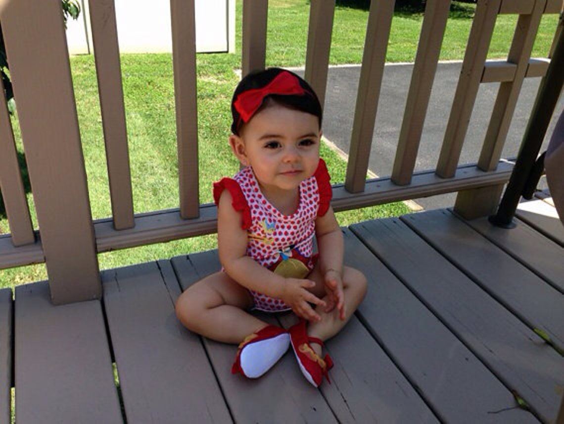 Snow White Red Bow Headband. Red Satin Baby Headband. Newborn Headband ...