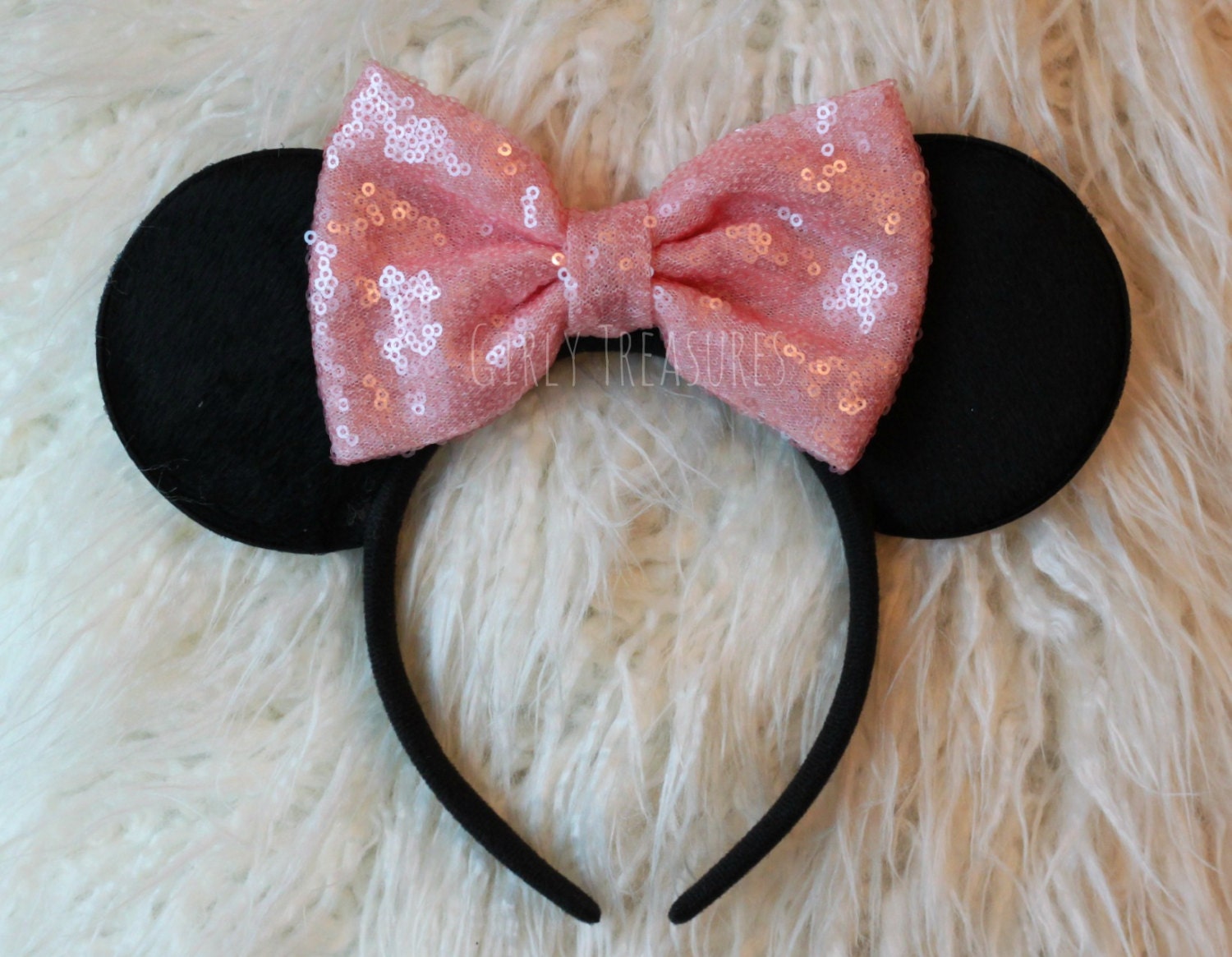Red Bow Mouse Ears Headband. Minnie Mouse Headband. Womens | Etsy