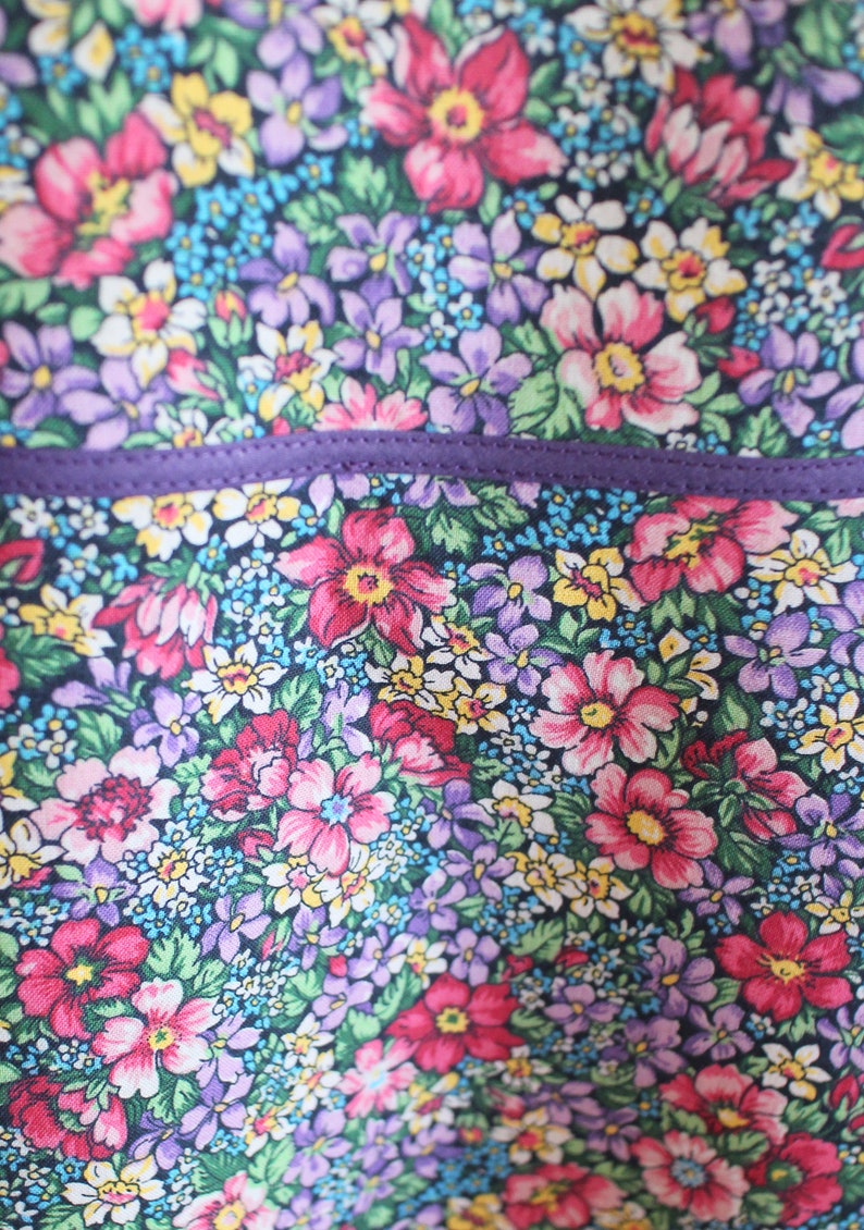 Purple Calico 1944 Calico Apron ready to Ship | Etsy