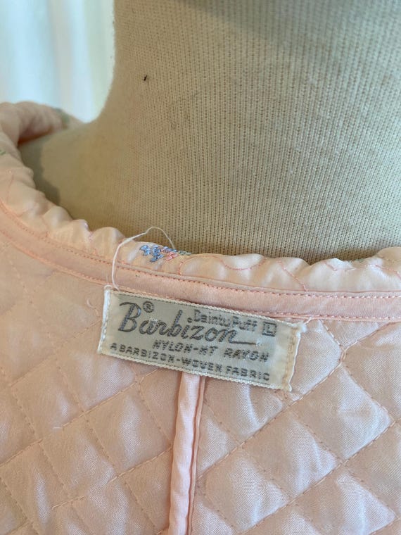 Vintage Barbizon 1950’s Pink Quilted Bedroom Boudoir … - Gem
