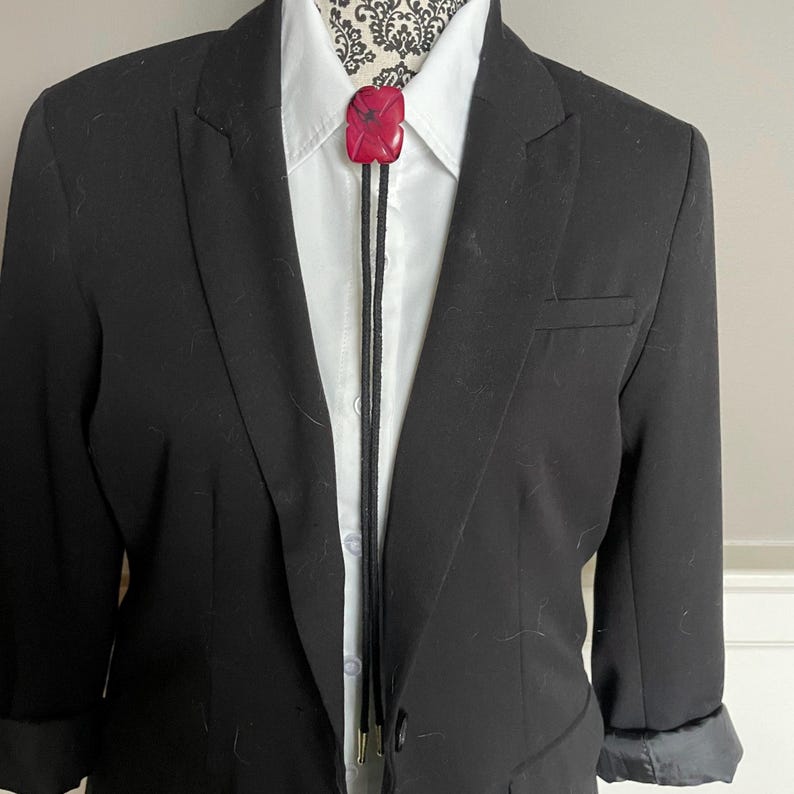 Aztec Style Bolo With Black Tie - Etsy