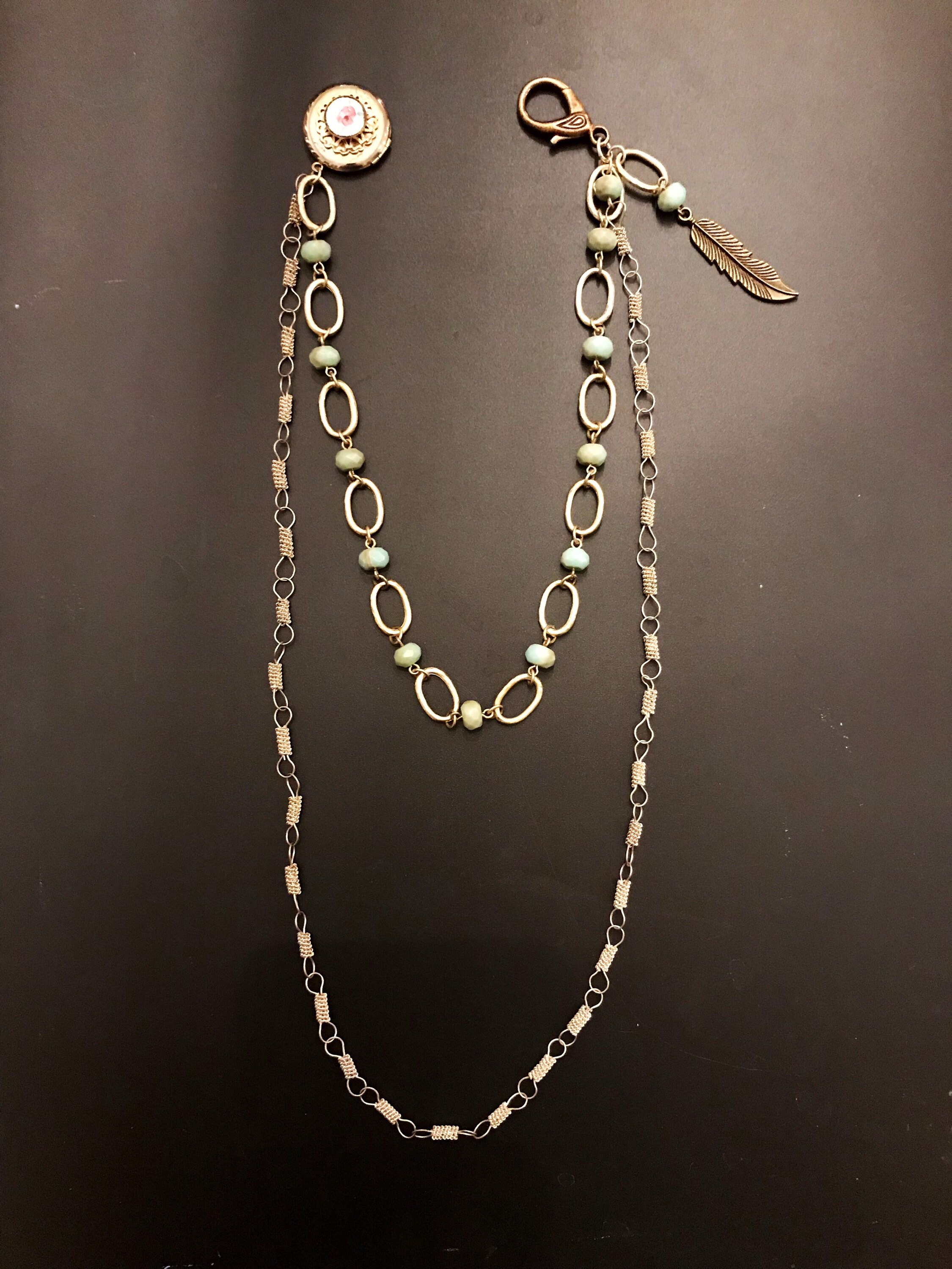 Beaded Chain Pocket Locket - Etsy