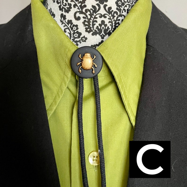 Gold Bug Bolo With Black Tie - Etsy