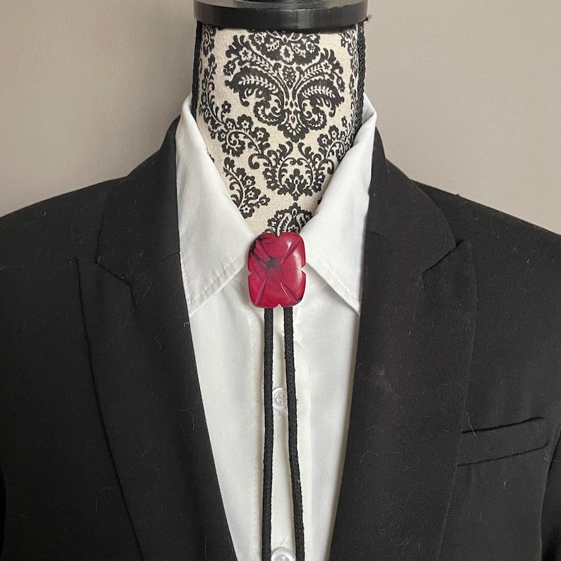 Aztec Style Bolo With Black Tie - Etsy
