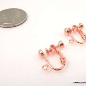 Adjustable Copper Clip-on Ear Wire With Hinged Screw Back, 6 Pairs ...