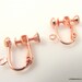 Adjustable Copper Clip-on Ear Wire With Hinged Screw Back 6 - Etsy