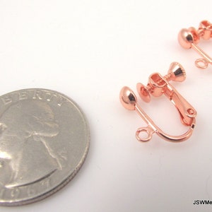 Adjustable Copper Clip-on Ear Wire With Hinged Screw Back, 6 Pairs ...