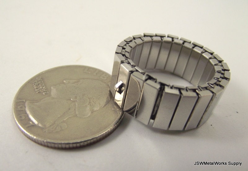 Stainless Steel Single Loop Ring Base Cha-cha Ring Stretch | Etsy