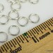 1 Oz Closed Solid Pewter Jump Rings, 16 AWG, 18 SWG, 1.3mm, Antiqued ...