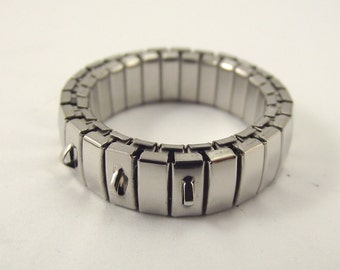 Stainless Steel Single Loop Ring Base Cha-cha Ring Stretch | Etsy