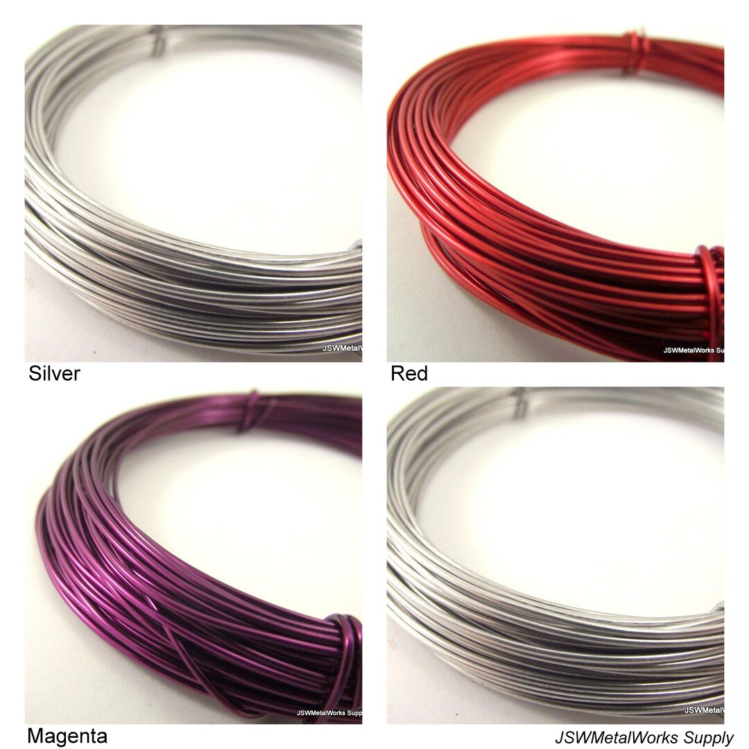18 Gauge Aluminum Wire, 18ga Colored Round Aluminum for Craft and Wire ...