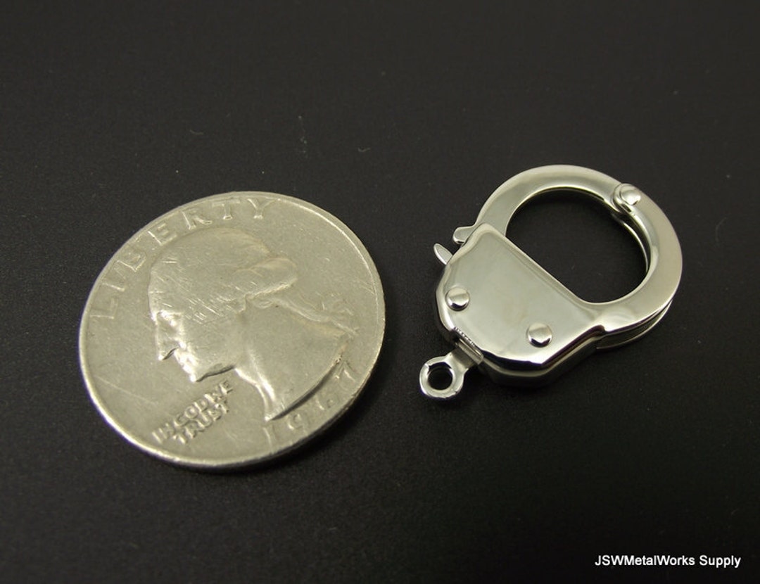22mm Stainless Steel Handcuff Clasp, 22 Mm X 19 Mm, Large Unique ...