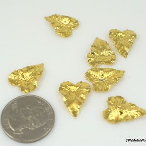 Teardrop Brass Leaf, Detailed Leaf, Decorative Focal Brass Component ...