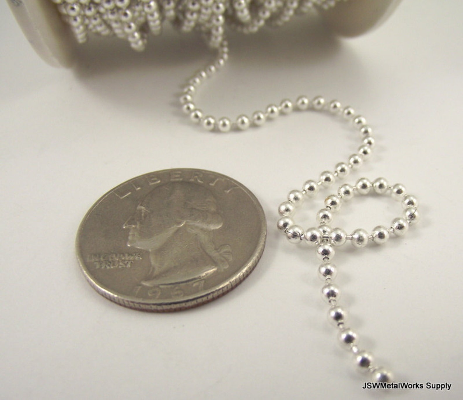 BULK 50 Feet 2.4mm Unfinished Silver Ball Chain Silver 2.4mm - Etsy