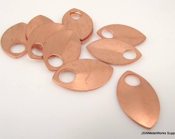 10 Small Raw Copper Scales, Copper Scalemail Charm Tag for Armor DIY or ...