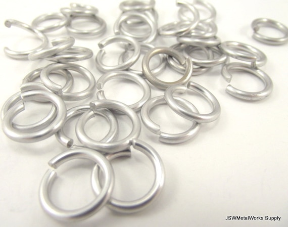 1 Oz Aluminum Saw Cut Open Jump Rings 14 Ga 3/8 Silver | Etsy