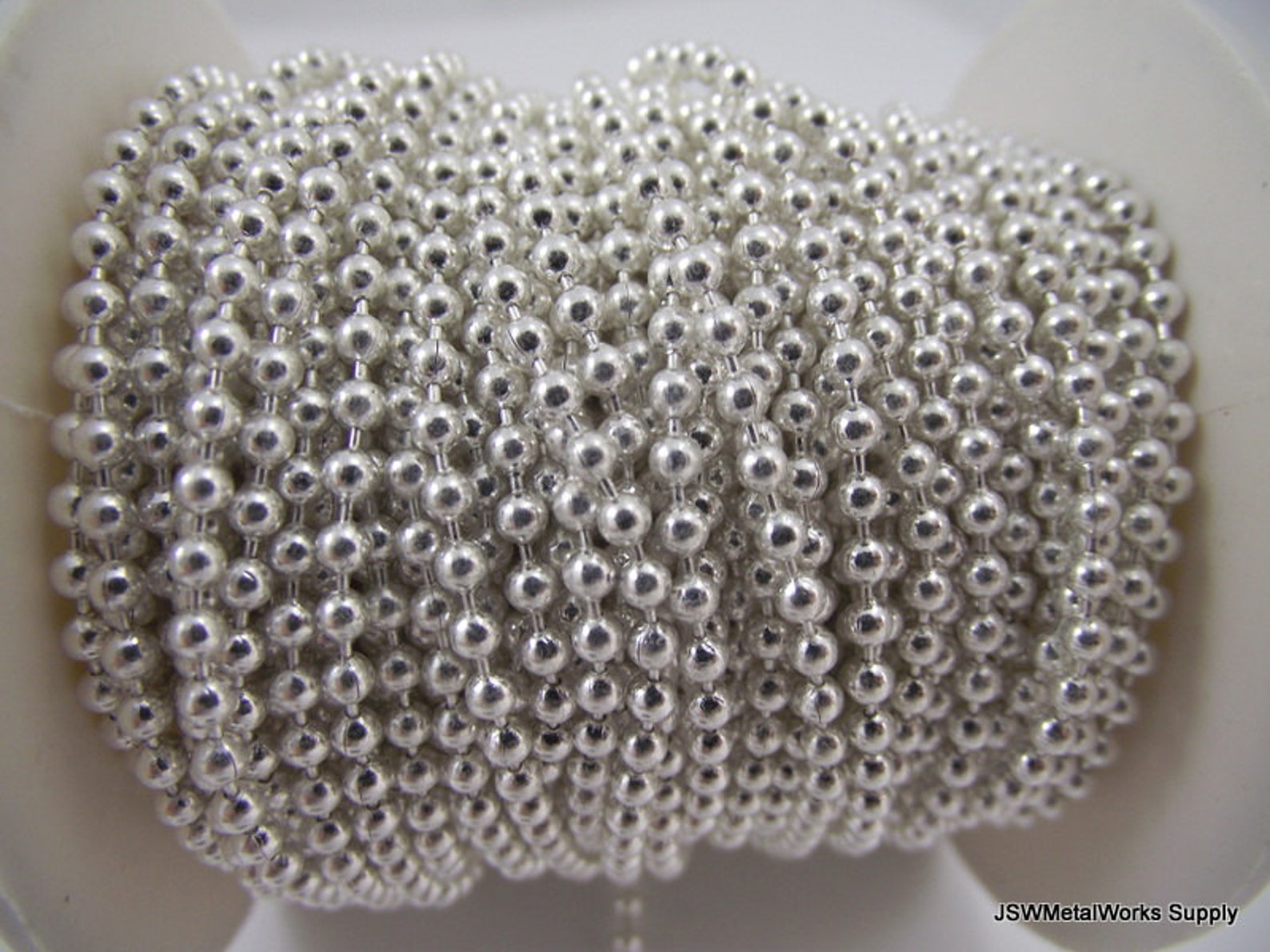 BULK 50 Feet 2.4mm Unfinished Silver Ball Chain Silver 2.4mm - Etsy