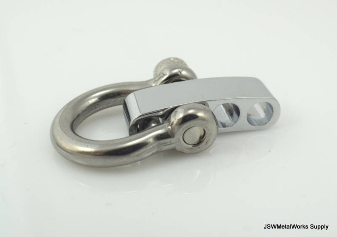 50mm Adjustable Stainless Steel Anchor Shackle Clasp, Large Stainless ...