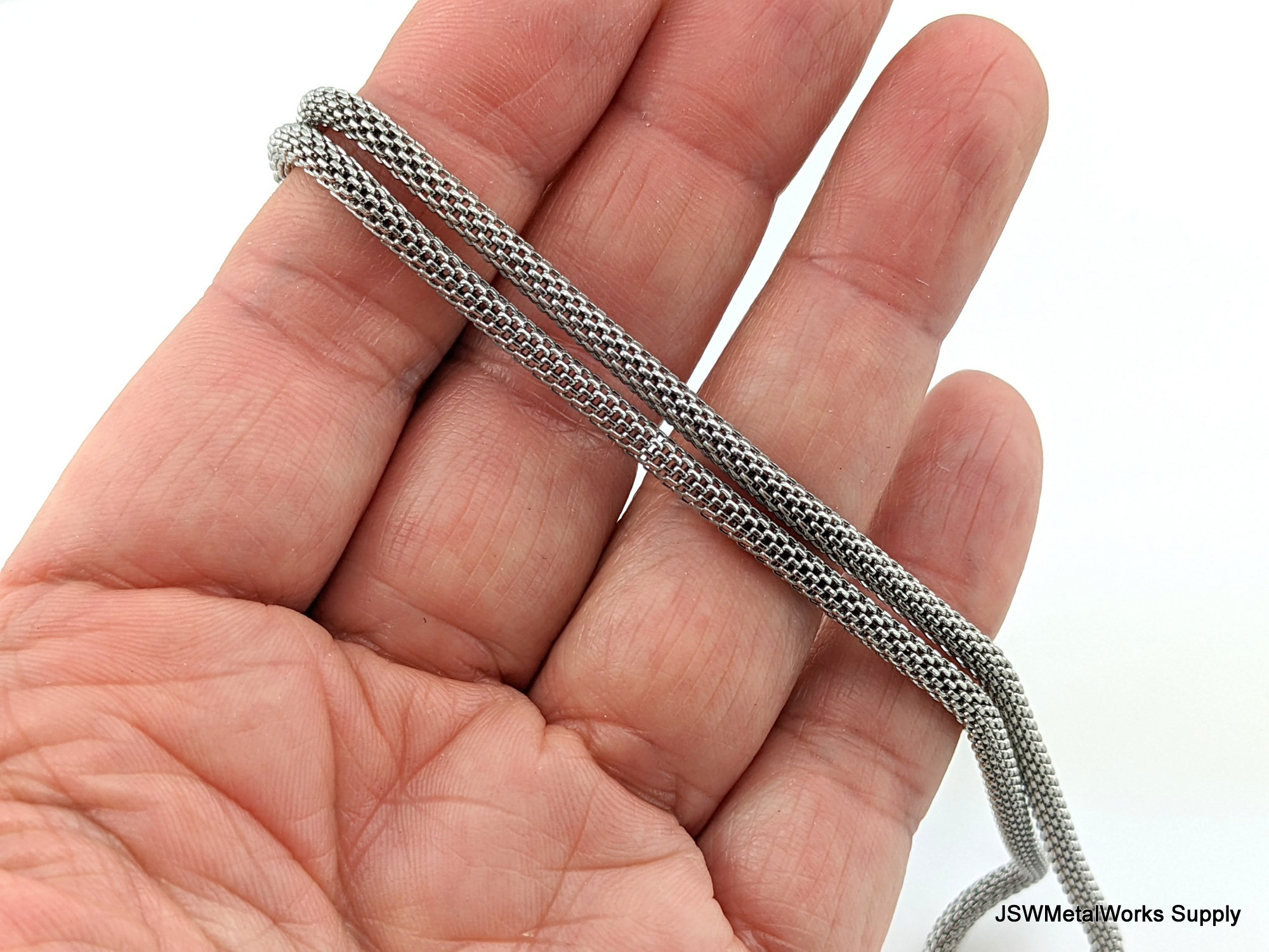 3.3mm Stainless Steel Mesh Chain Necklace for Jewelry Making - Etsy