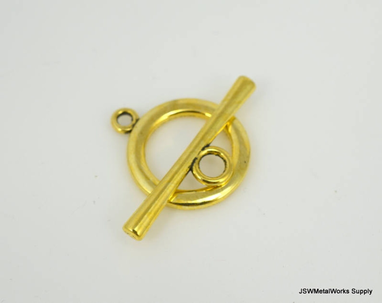 2 Large Golden Flare Pewter Toggle Clasp Finding, Large Gold Toggle ...