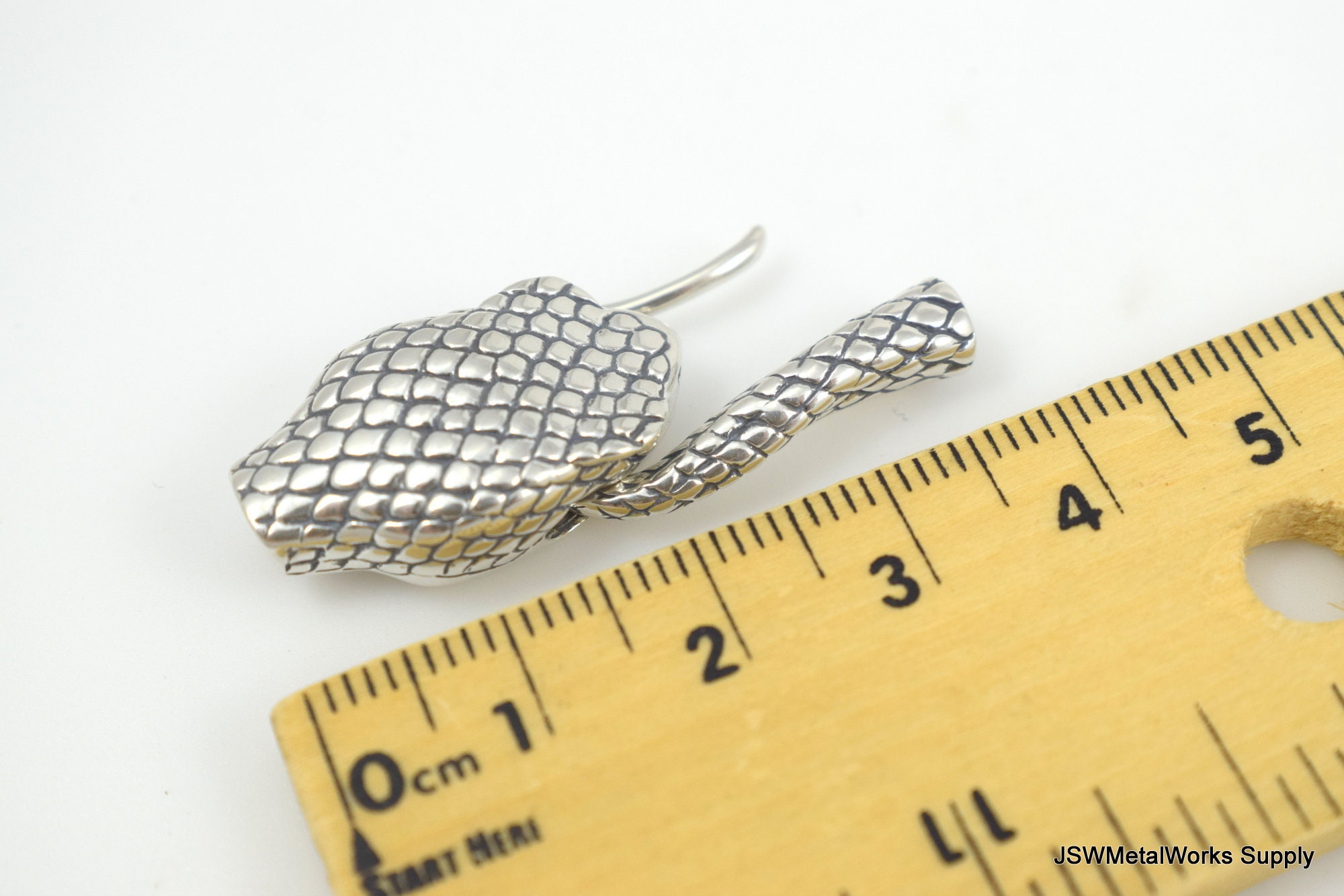 Sterling Silver Snake Reptile Hook and Eye Clasp Ornate | Etsy