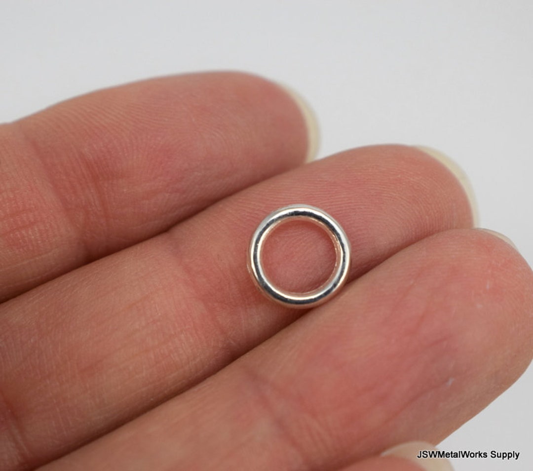1 Oz Closed Solid Pewter Jump Rings, 16 AWG, 18 SWG, 1.3mm, Antiqued ...